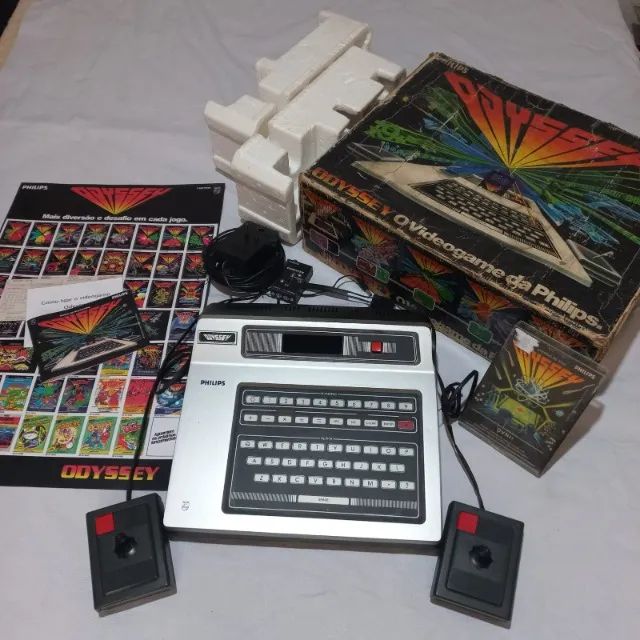 Clássico Video Game Odyssey Philips Completo itens Originais - Consoles ...