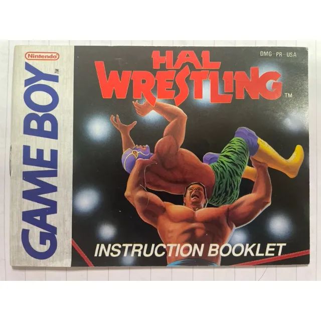 Hal Wrestling manual original Game Boy americano - Peças e Acessórios ...