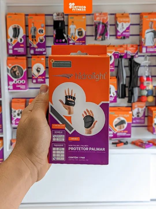 Luva Mini Palma em Neoprene Unissex p/ Treino/Academia/Musculação ...