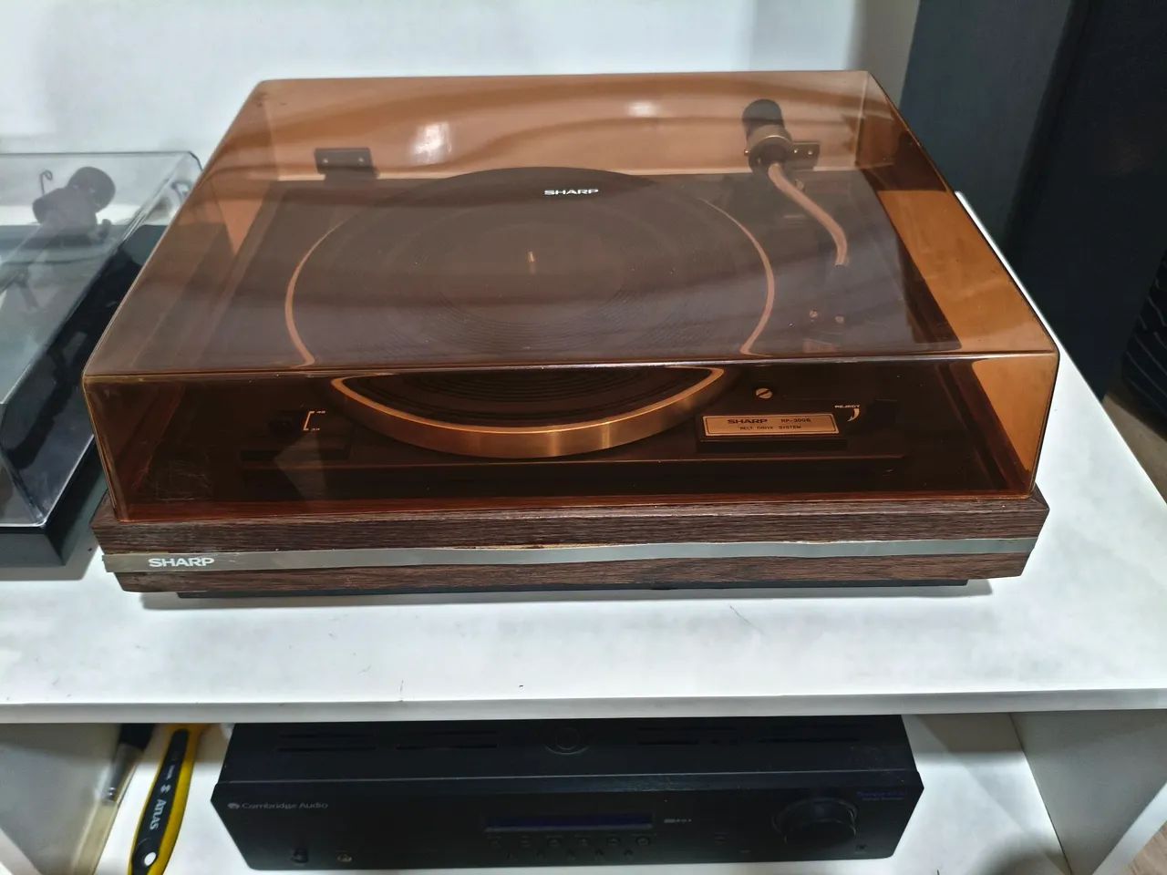 Toca disco Sharp RP 300B, revisado, com manual original! Estado de novo ...