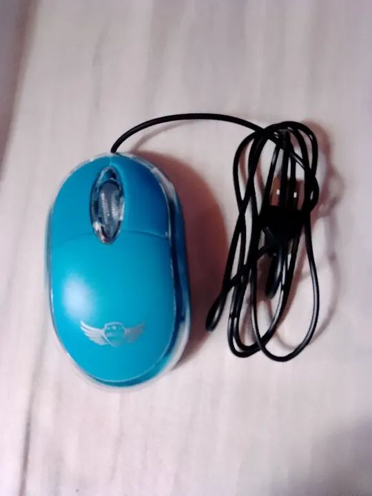 Mouse USB Azul com Fio - Novo - Periféricos e Acessórios de Computador - Palmeiras (Parque ...