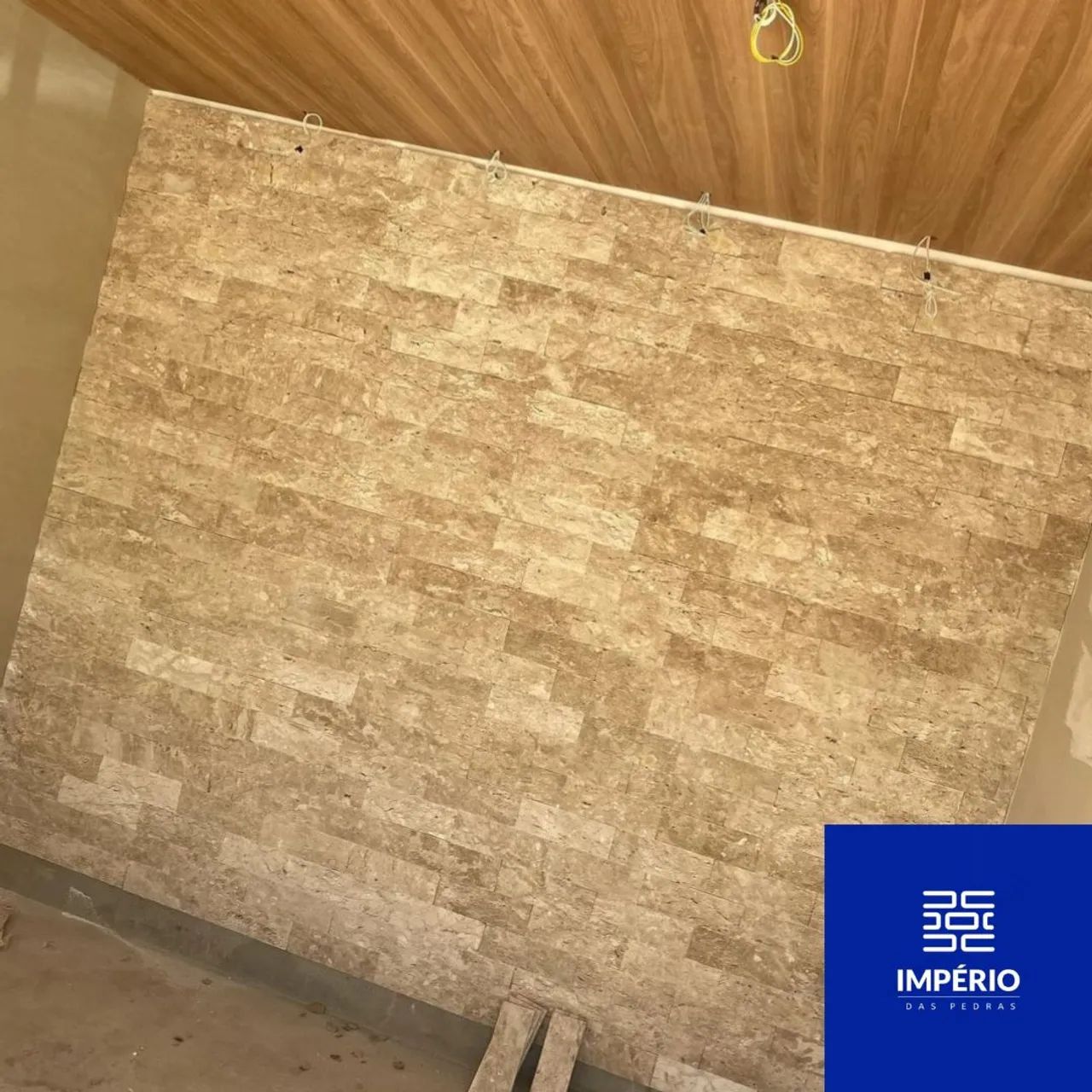 Pedra Travertino Rockface 10x30 cm - Pisos e Revestimentos - Goiânia 2 ...