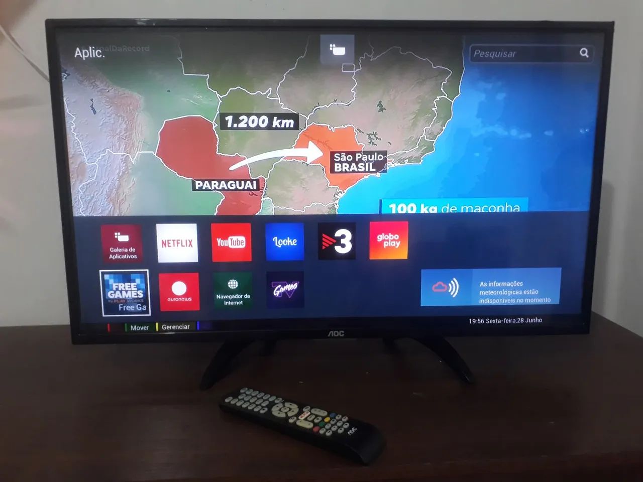 "smart tv aoc 32 polegadas" no Brasil
