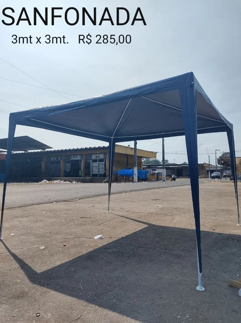 Tenda BASE REFORÇADA 3mt x 3mt - Bancos e Cadeiras - Castanheira, Belém ...
