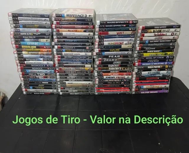 Jogos de Tiro / Guerra Ps3 - Ac cartão e Olx pay (temos outros jogos ...