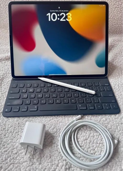 iPad Pro 12,9 polegadas com teclado e caneta - Tablets e E-Readers ...