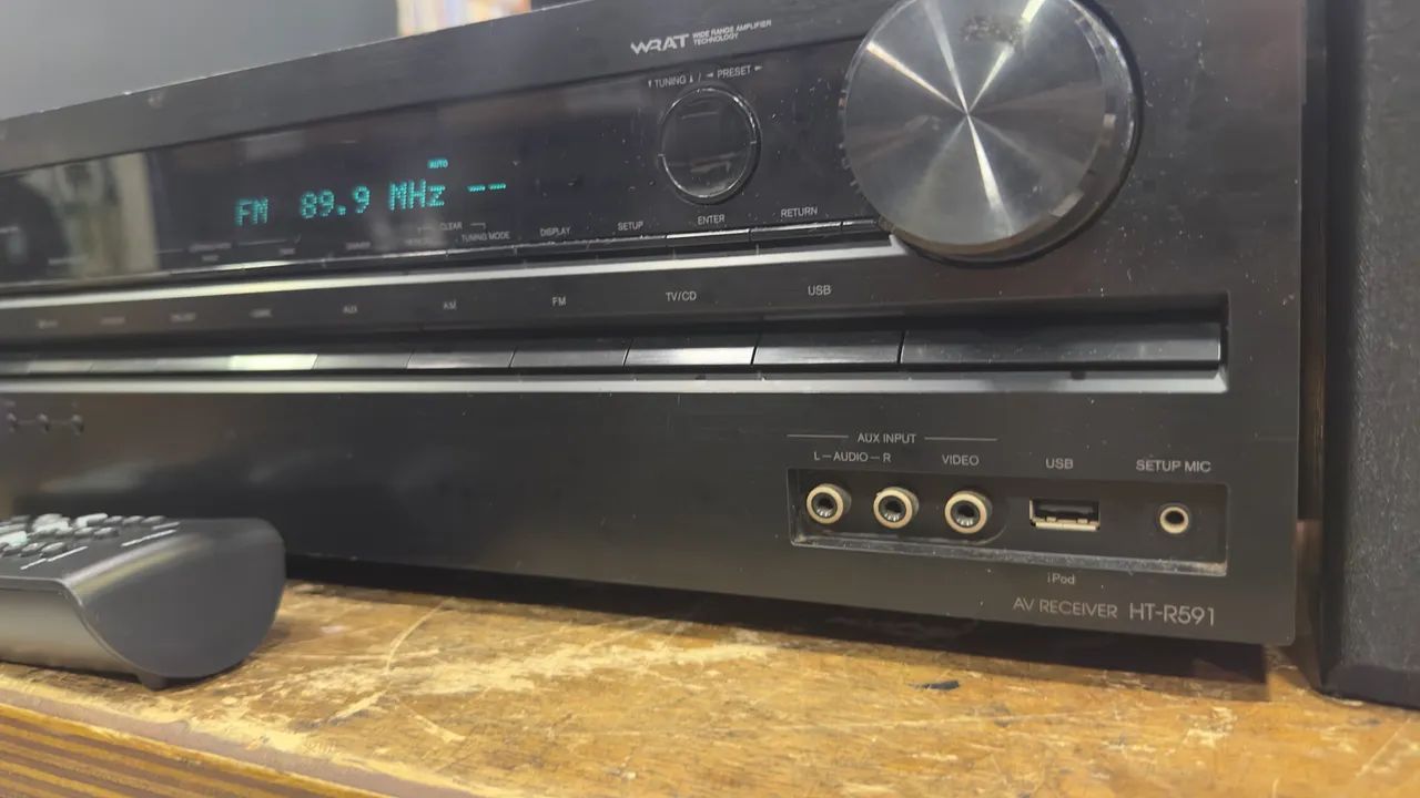 Home Theater Onkyo Receiver modelo HT-R591 mais 8 caixas de som ...