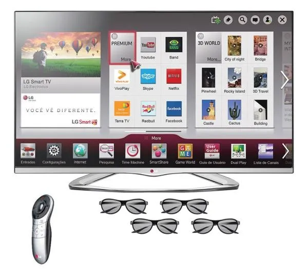 "smart tv lg 47 polegadas" - TVs no Brasil