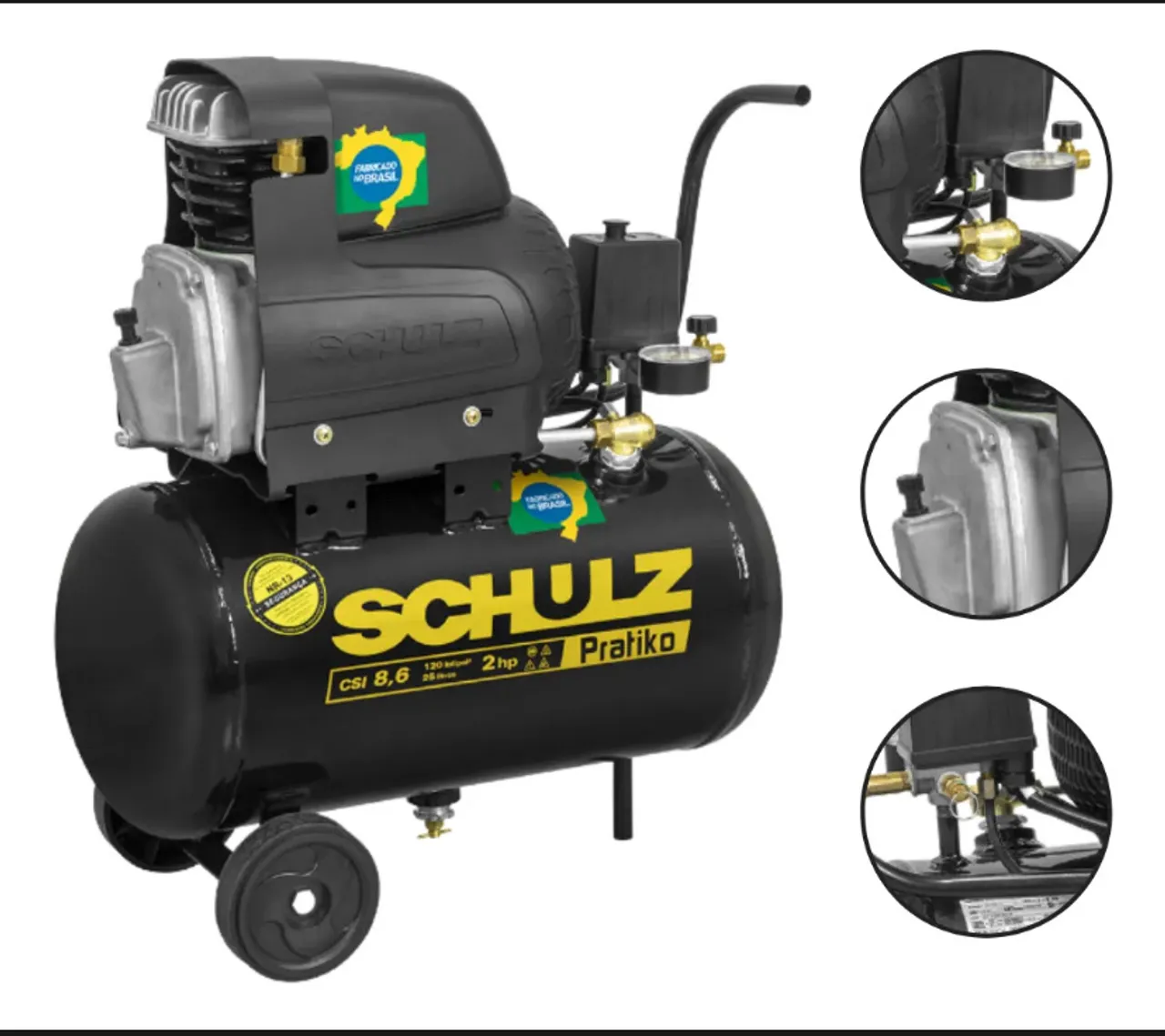 "compressor schulz 25 litros" no Brasil