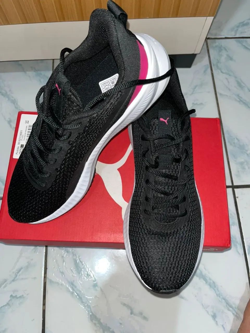 Tênis Puma Flyer Lite 3 Feminino Preto/Rosa - TAMANHO 38 (NOVO NA CAIXA ...