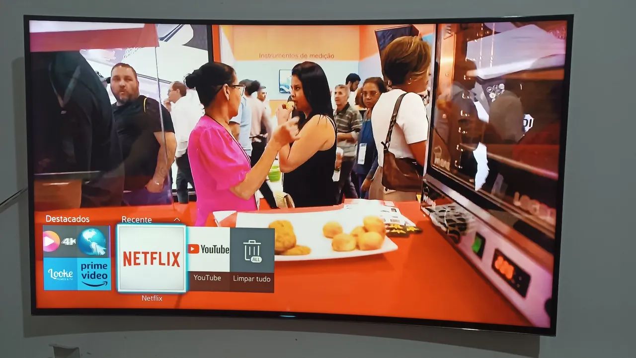 "tv tela curva 55" no Brasil