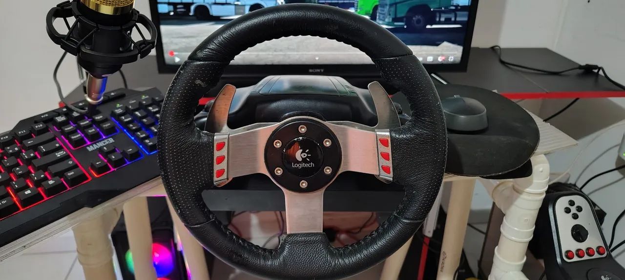 Volante Logitech G27 - Cockpit - Periféricos e Acessórios de Computador ...