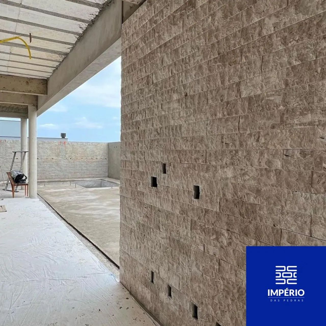 Pedra Travertino Rockface 10x30 cm - Pisos e Revestimentos - Goiânia 2 ...