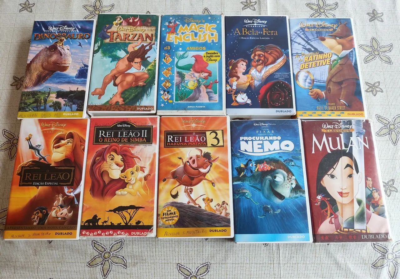 Fitas VHS Disney - DVD, Blu-Ray e Vídeo Cassete - Jardim Nova República, Cubatão 1356660630 | OLX