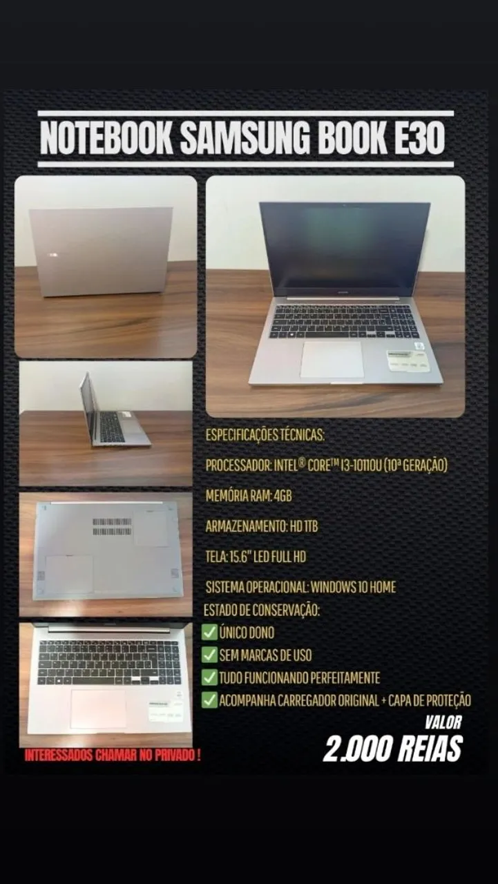 "notebook samsung book e30" - Notebooks no Brasil