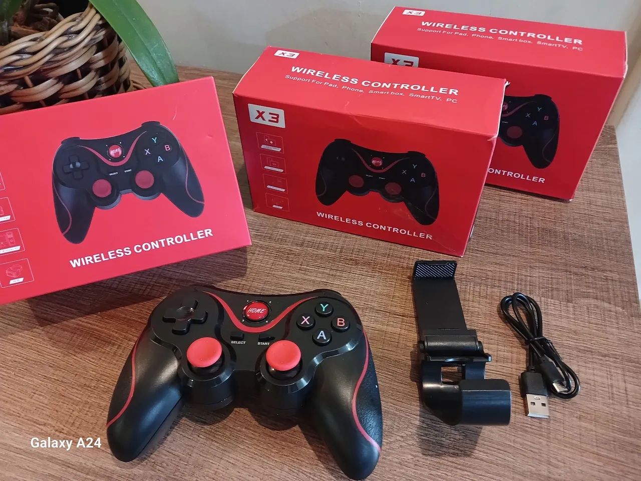 Controle Gamer Wireless X3 Android Iphone Pc Vr Smart Tv
