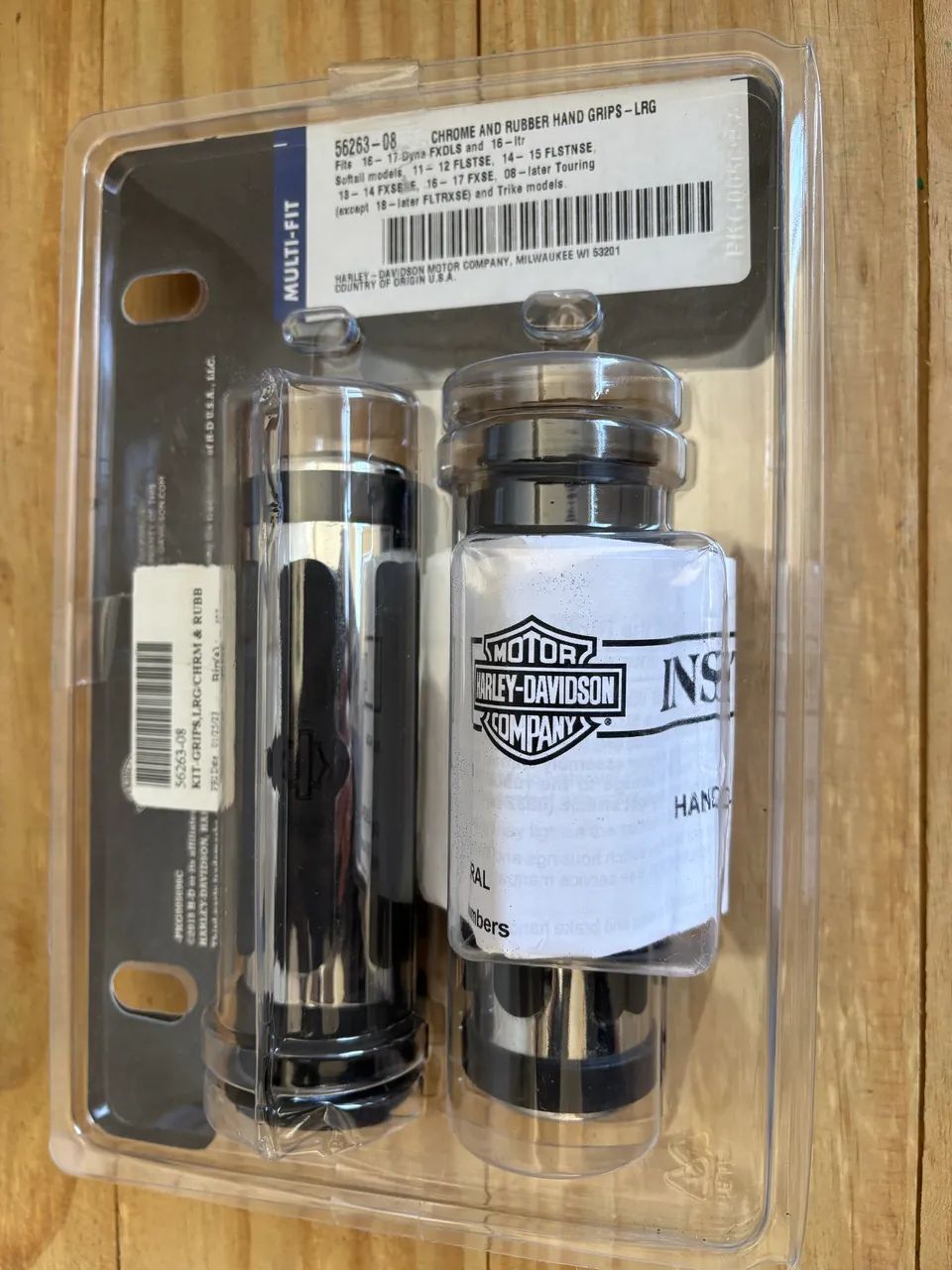 ÚLTIMA CHANCE! Manopla orig.Harley Davidson Mod.Chrome and Rubber ...