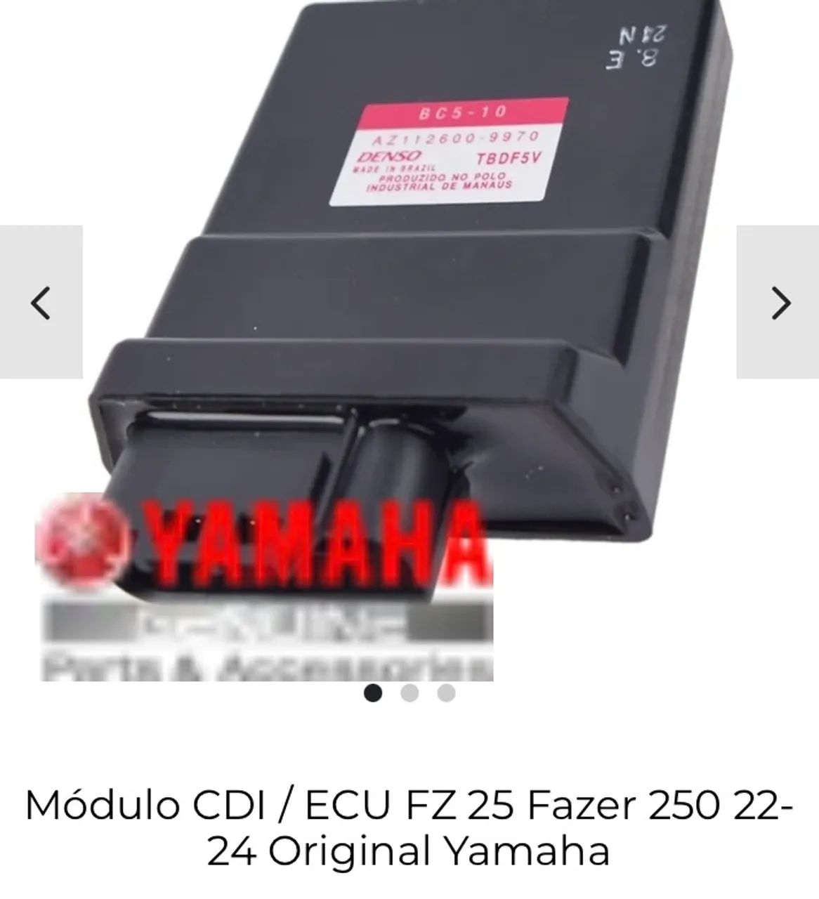 Módulo CDI Yamaha FZ 25 Fazer 250cc - Peças para motos - Jardim das ...
