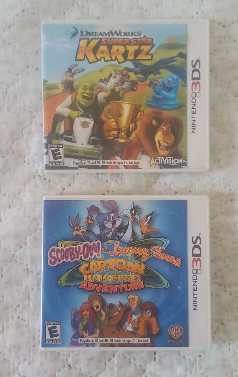Jogos Nintendo 3DS - Dreamworks Super Star Kartz e Scooby-Doo! Cartoon ...