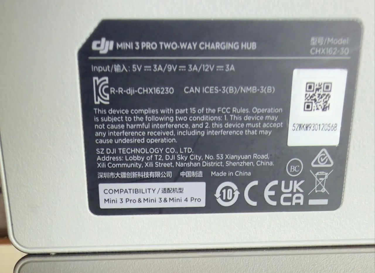 Hub para drone DJI MINI 3/4 PRO e 2 Baterias com aprox. 20 ciclos (1 ...