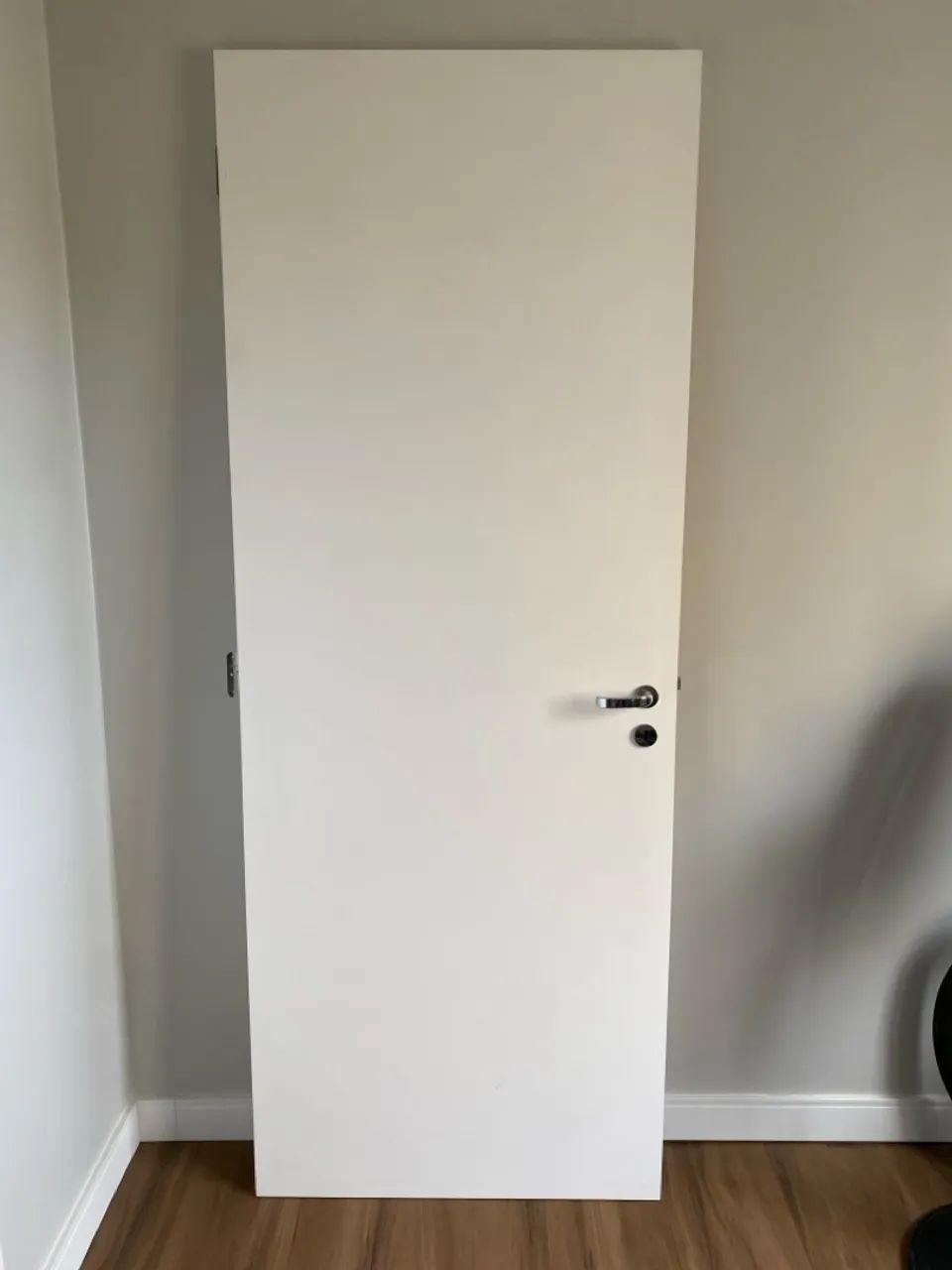 Porta de Madeira Lisa Branca 210 x 80 - Portas e Janelas - Marechal ...