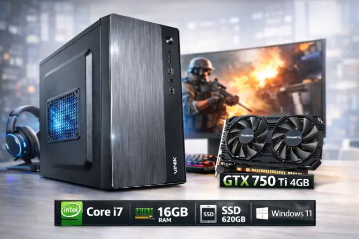 PC Gamer Core i7 + GTX 750 Ti 4GB | 16GB RAM | SSD+HD 620GB | Wi-Fi ...