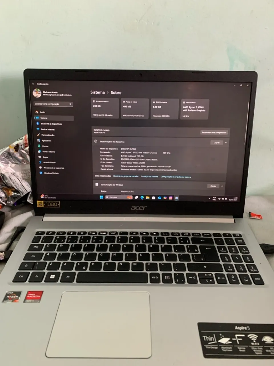 "notebook velho" no Brasil