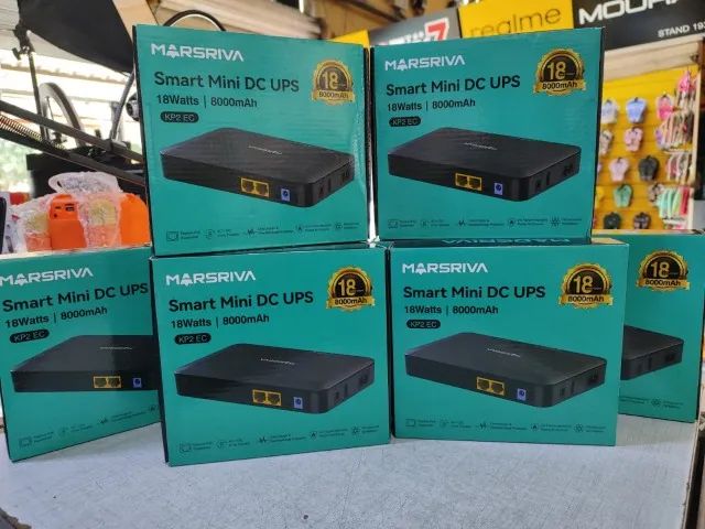 Mini Nobreak para Modem - Marsiva Smart Mini DC UPS 18W 8000 mAh - KP2 ...
