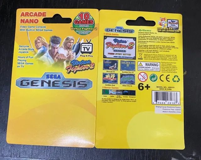 Master System Evolution + Sega Genesis Arcade Nano - Consoles de Vídeo ...