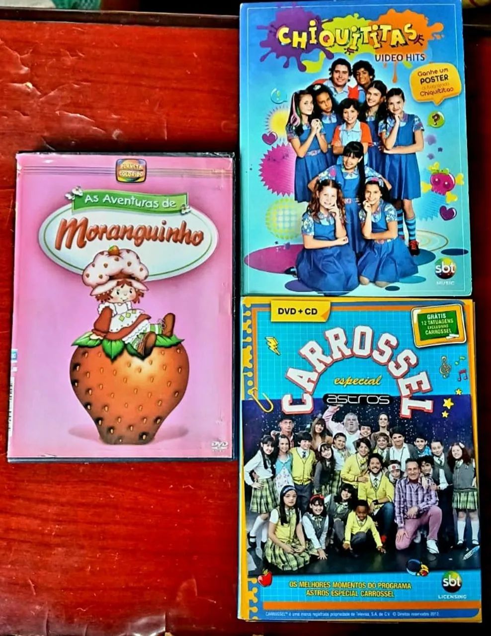 3 DVDS INFANTIS ORIGINAIS CARROSEL CHIQUITITAS - DVD, Blu-Ray e Vídeo ...