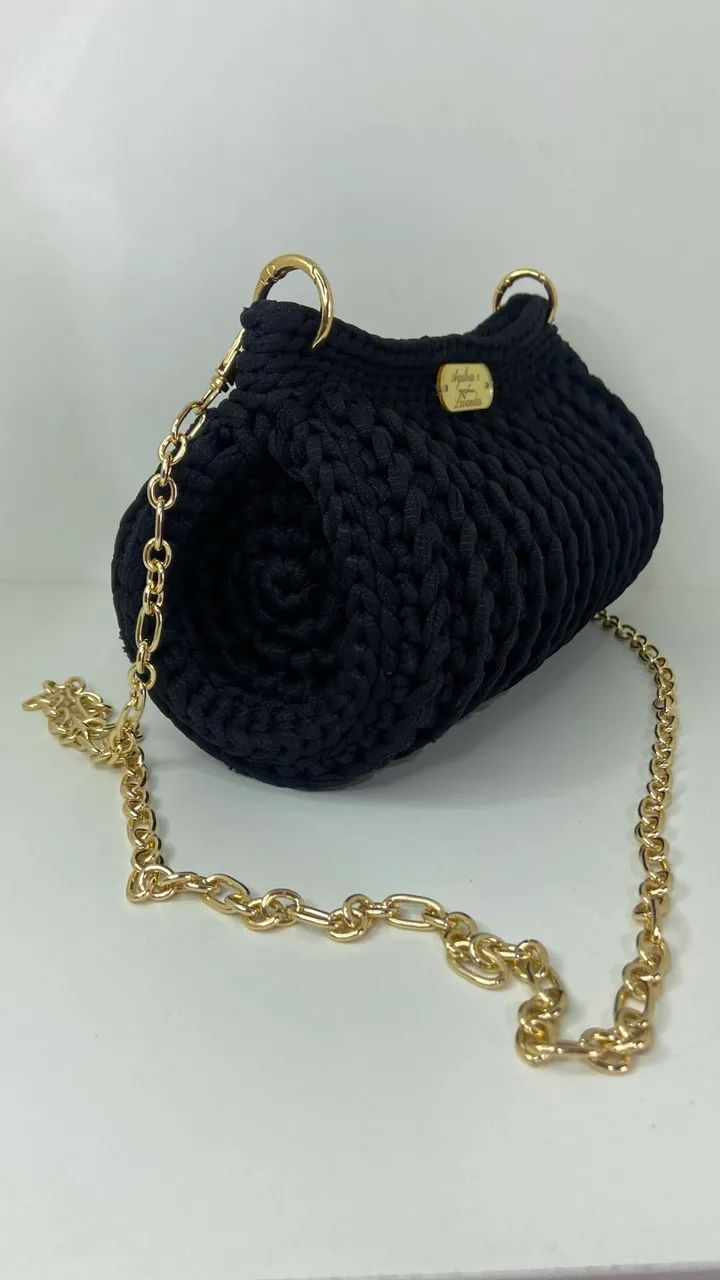 Bolsa de crochê - modelo Amanda - Agulhas e Lavandas - Bolsas, malas e ...