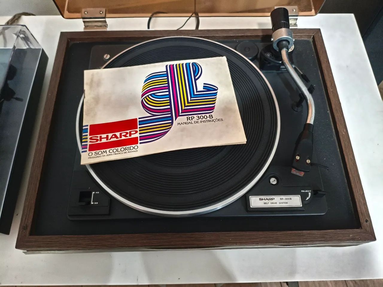 Toca disco Sharp RP 300B, revisado, com manual original! Estado de novo ...