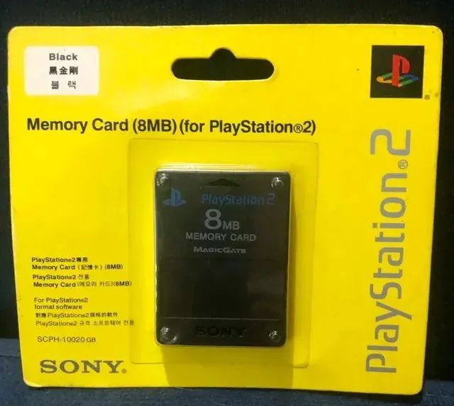 "memory card de ps2 original" no Brasil