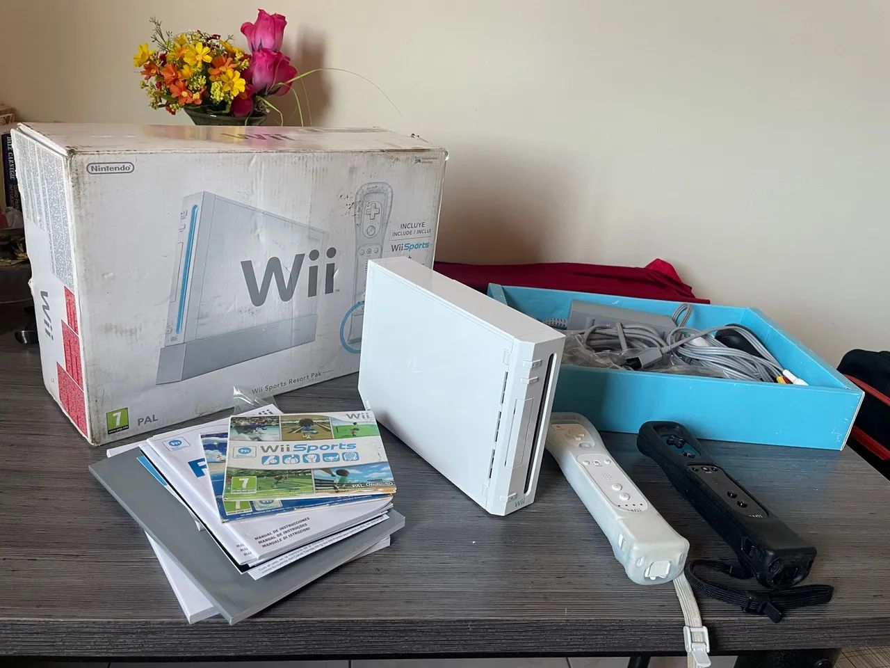 Wii console with wii sports store