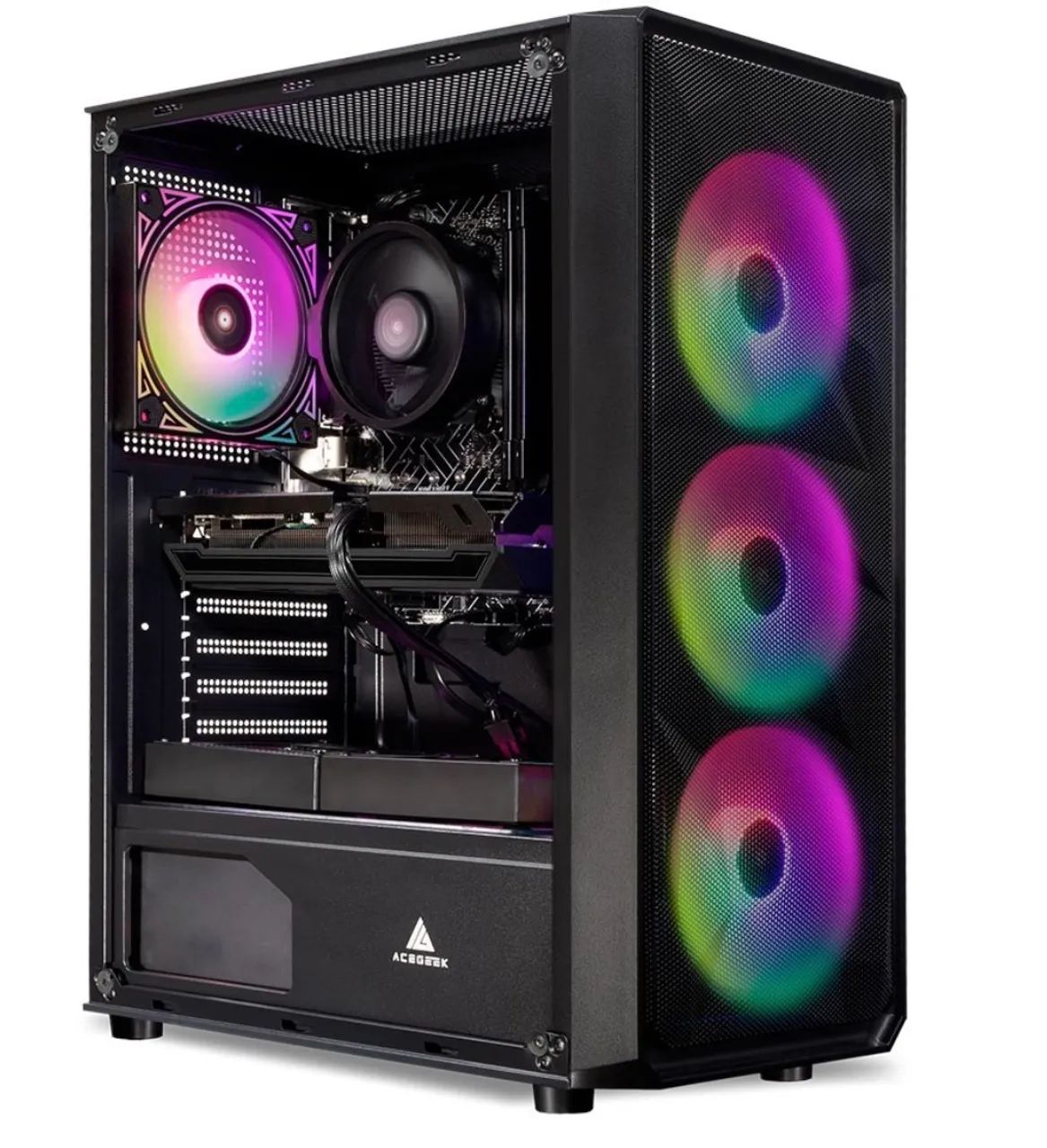 PC GAMER PICHAU, AMD RYZEN 5 5600, GEFORCE RTX 5060 8GB, 16GB DDR4, SSD ...