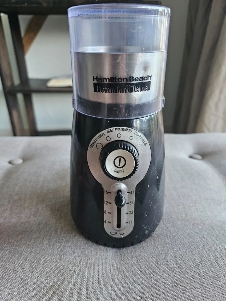 Moedor de Café Hamilton Beach Custom Grind Deluxe - Funcionando ...