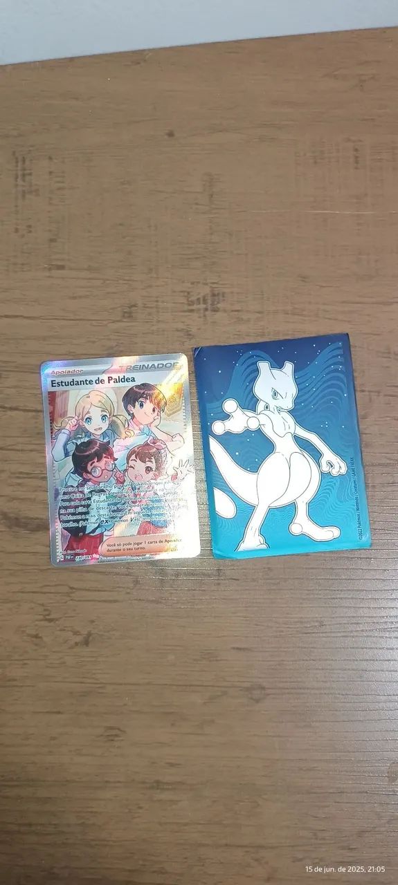 Carta Pokémon Estudante de Paldea e protetor Mewtwo - Hobbies e ...