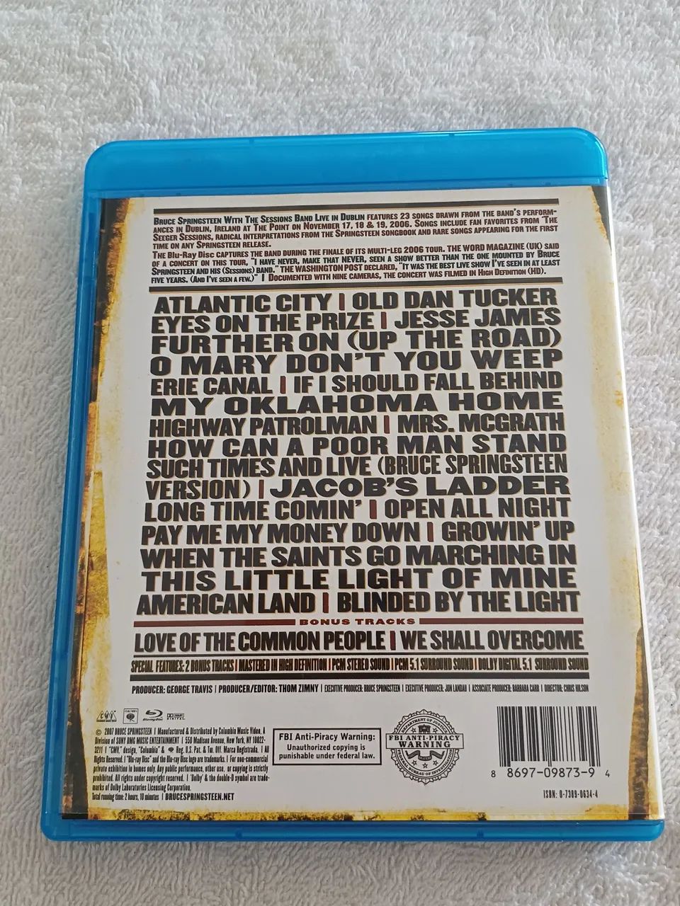 Blu-ray original "Bruce Springsteen with The Sessions Band: Live in ...