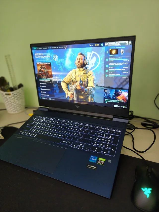 "notebook hp gamer" no Brasil