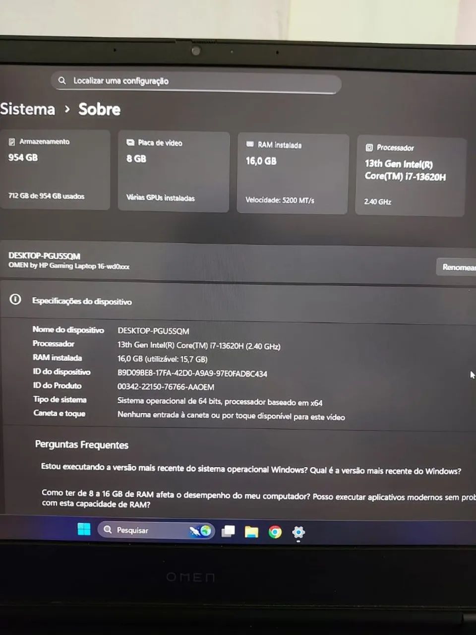 Notebook Gamer HP Omen rtx4060 - Notebooks - Complexo do Alemão, Rio de ...