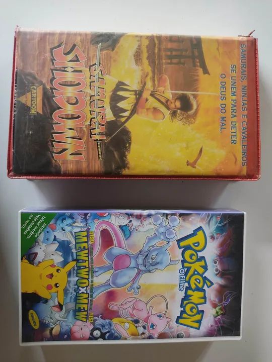 Lote de fitas VHS: Samurai Showdown e Pokemon - Mewtwo vs Mew ...