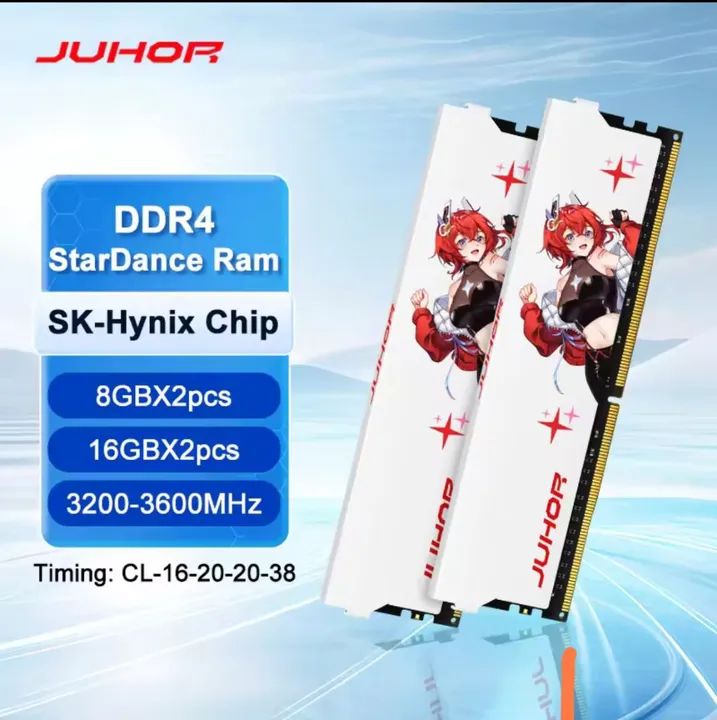 Memória RAM DDR4 2x8 3200MHz JUHOR StarDance - Memória RAM - Nova ...