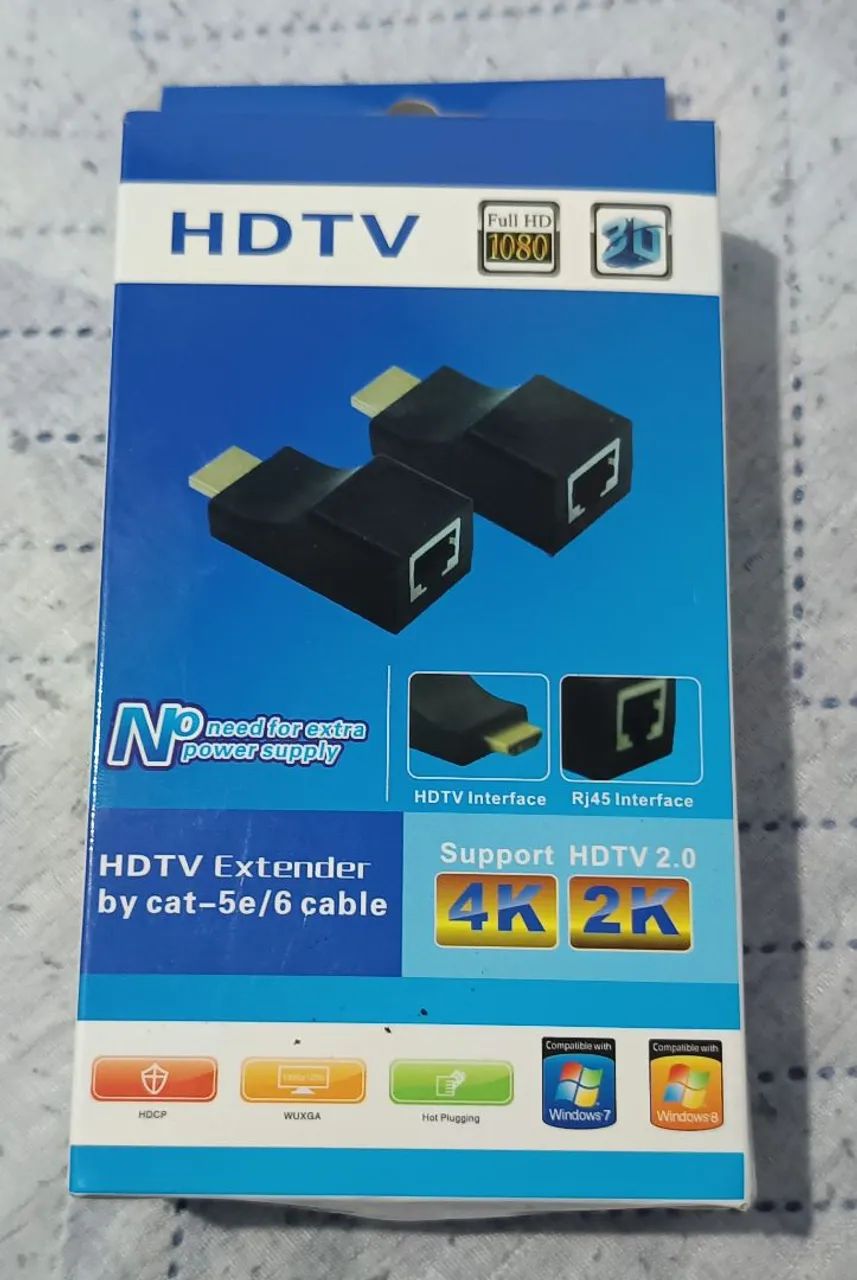 VENDO - Extensor HDMI Rj45 - Para Rede Lan Até 30m - Hdtv Full Hd 1080p ...
