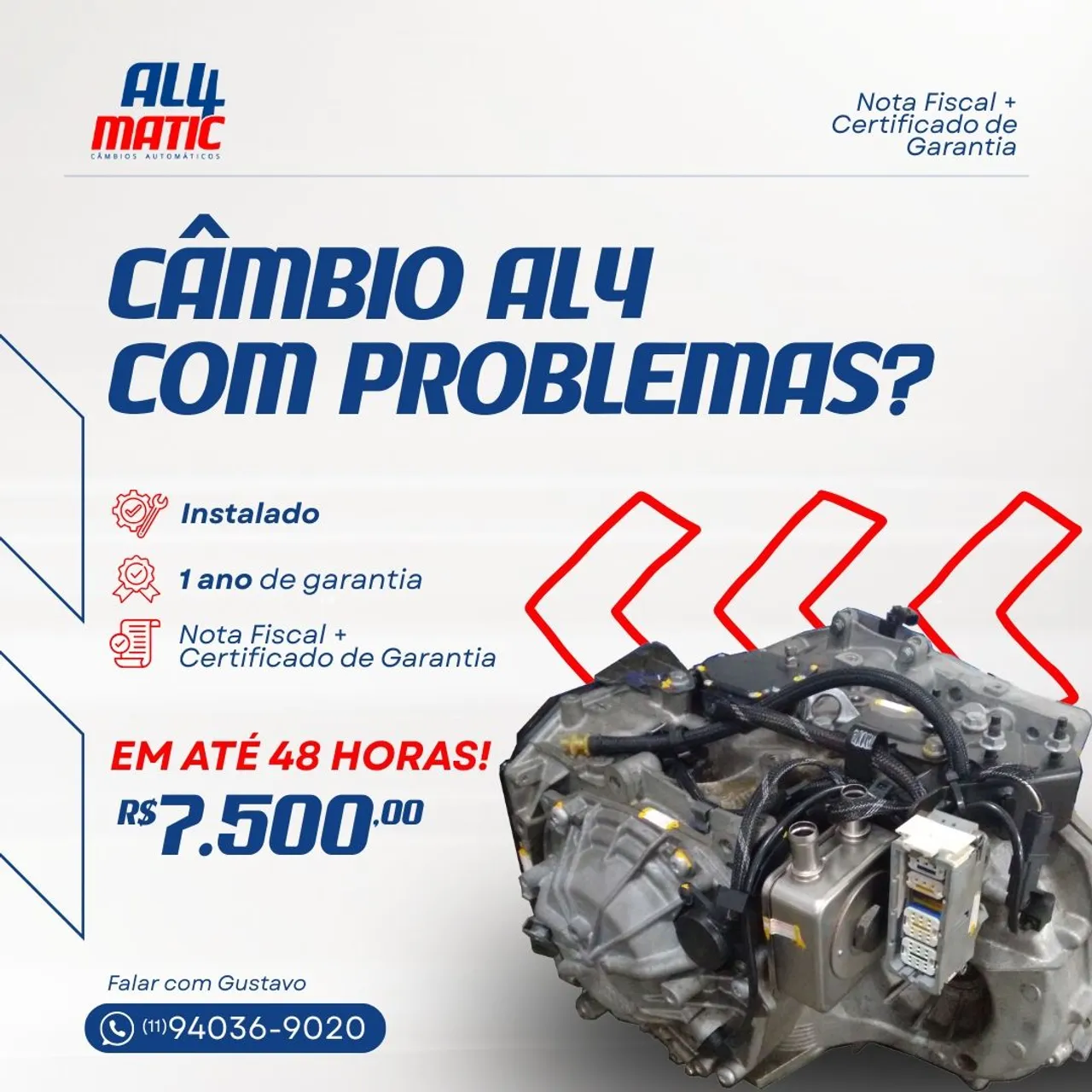"cambio al4" no Brasil
