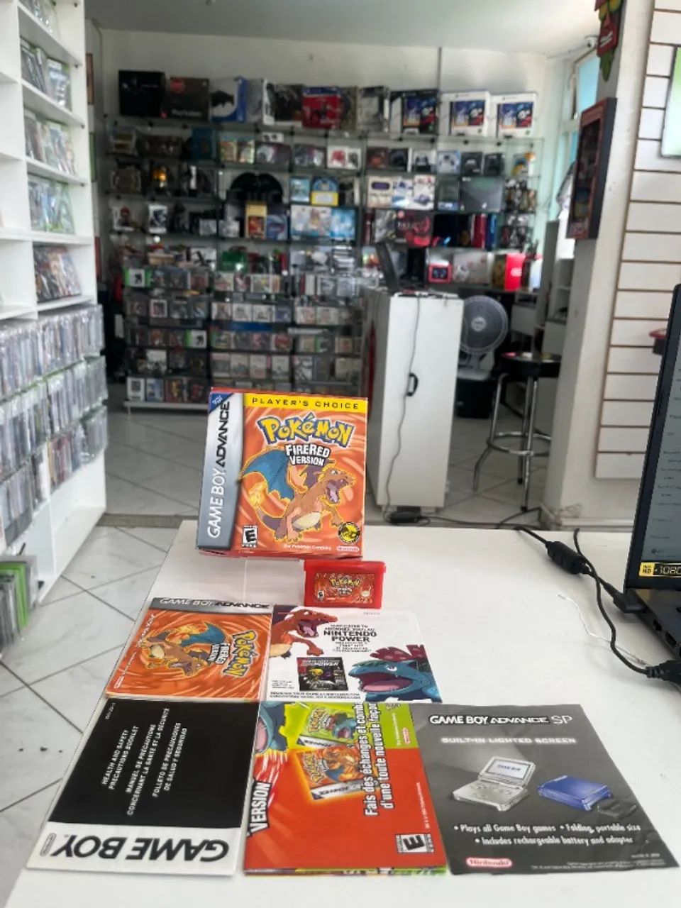 JOGO POKÉMON FIRE RED VERSION NA CAIXA SEMINOVO - GBA - Jogos de Vídeo ...