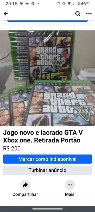 Jogo novo GTA V para Xbox one. Retirada Portão - Jogos de Vídeo Game ... Jogo novo GTA V para Xbox one. Retirada Portão - Jogos de Vídeo Game ...