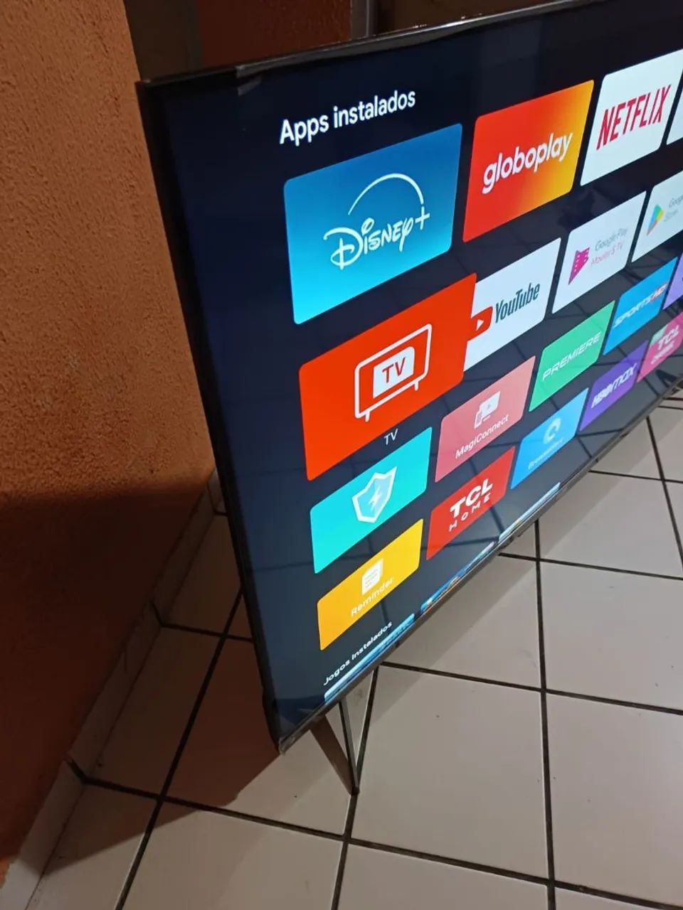 Smart TV tcl Android 50 polegadas 4K comando de voz estado de Nova - TVs - Distrito Industrial I ...