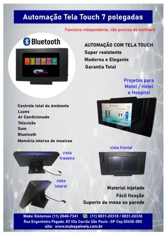 "tela touch 7 polegadas" no Brasil