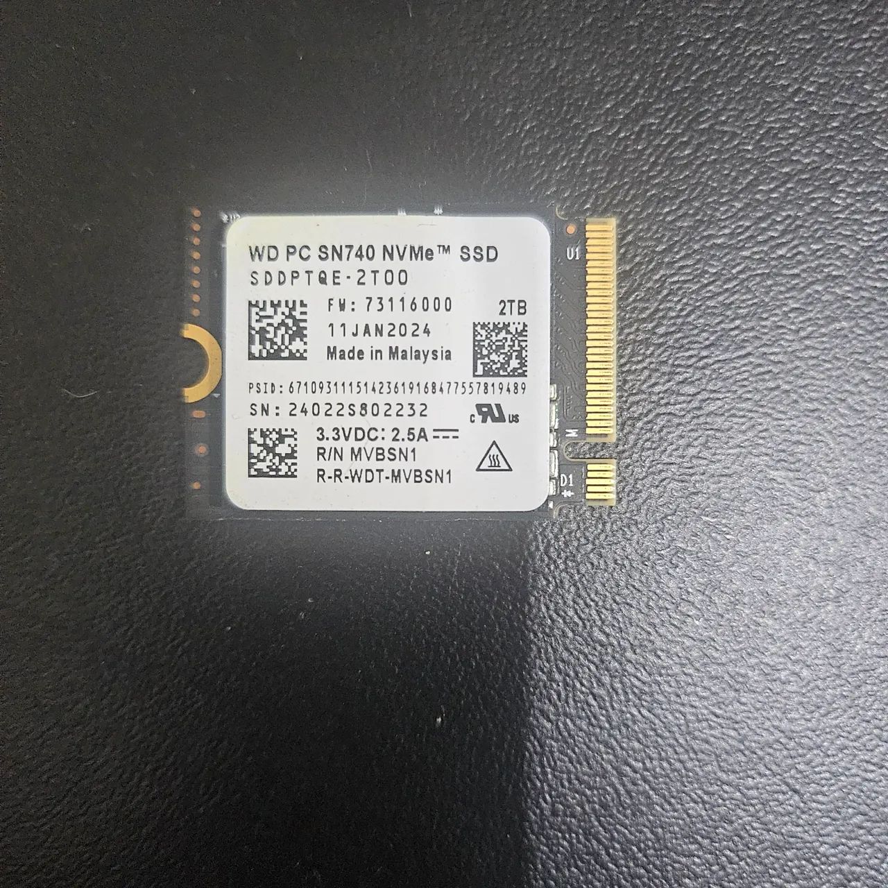 SSD Western Digital 2230 sn740