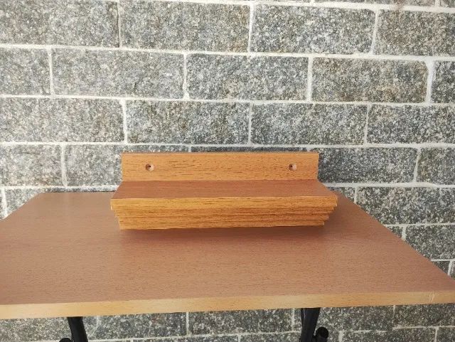 Kit 4 Prateleiras com Aba / MDF Jequitiba Rosa / Fabricação Própria ...